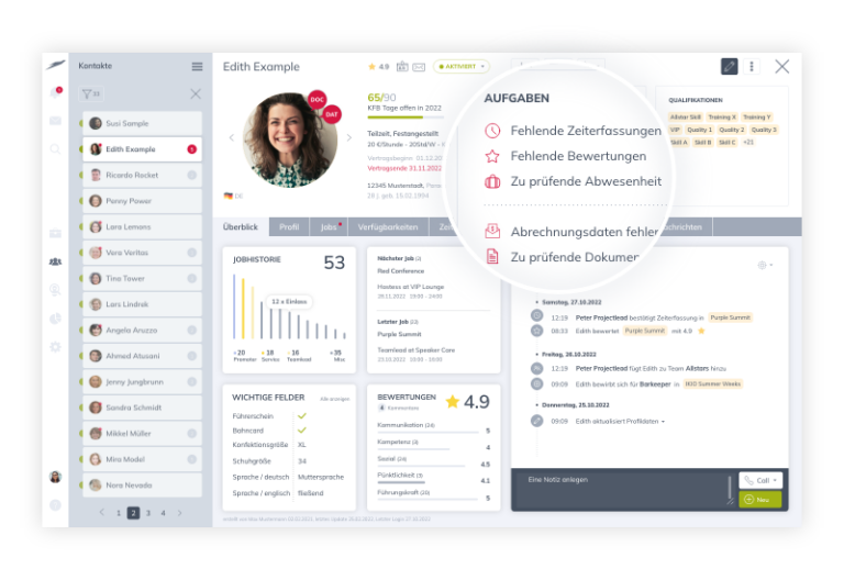 Dokumente Ihrer Mitarbeiter im Überblick • Teamhero Software