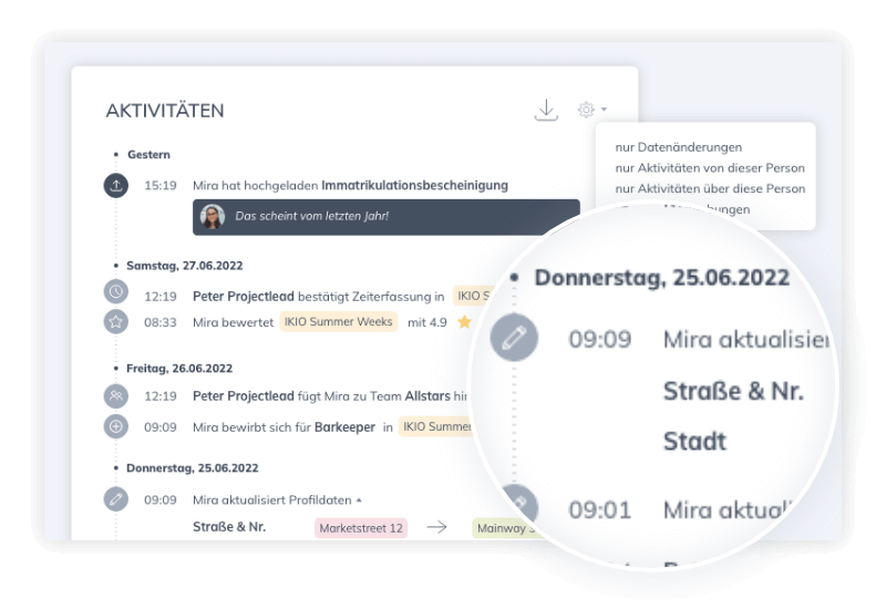 Mitarbeiterdatenbank: 360° Sicht Ihrer Mitarbeiter • Teamhero Software